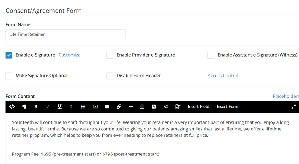 Updating Consent Forms - Gaidge Knowledge Base