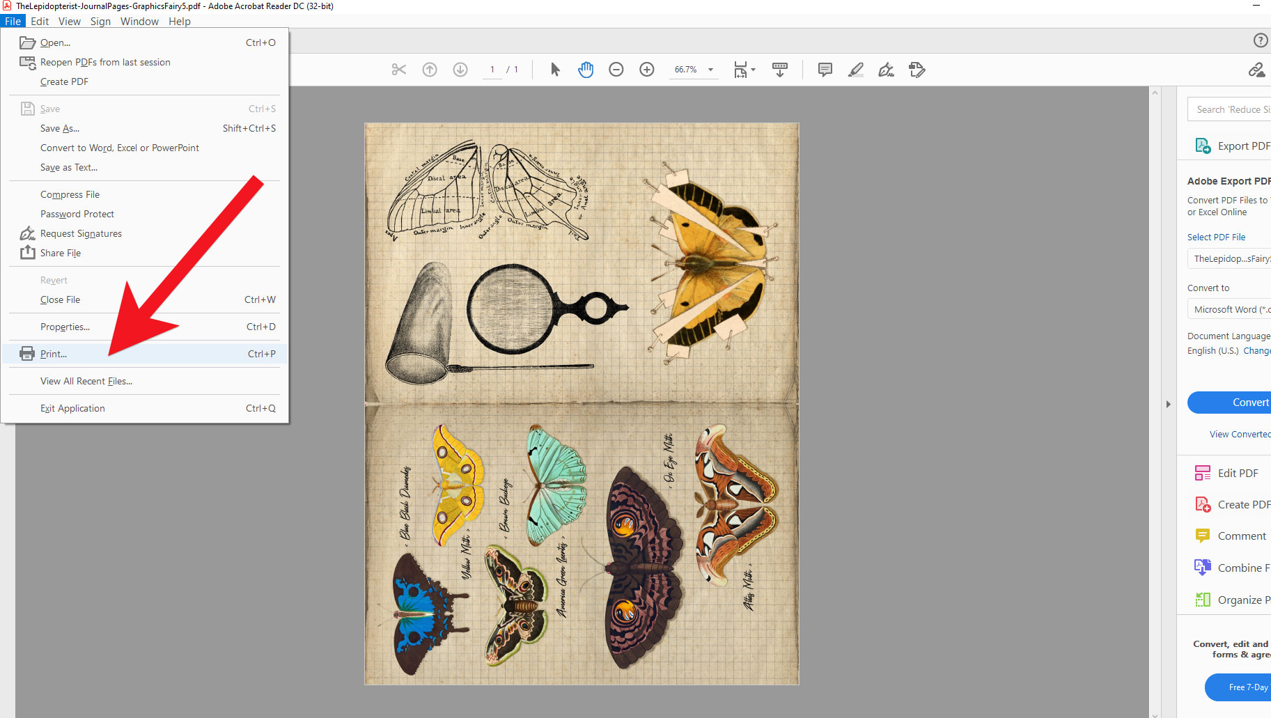 How Do I Print A PDF Printable The Graphics Fairy Premium Membership 