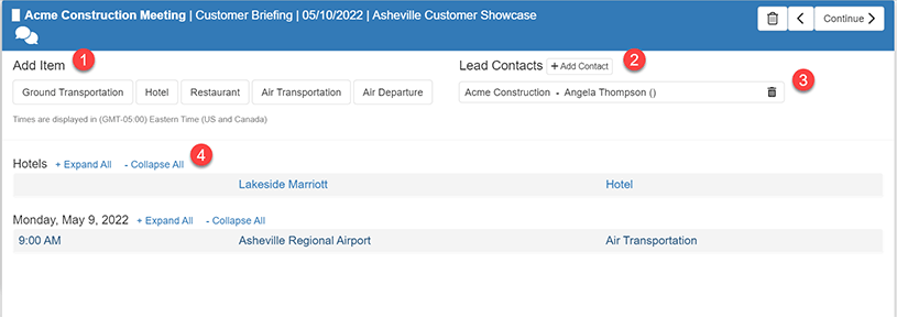 Request Form - Visit Itinerary - Nexus Knowledge Base