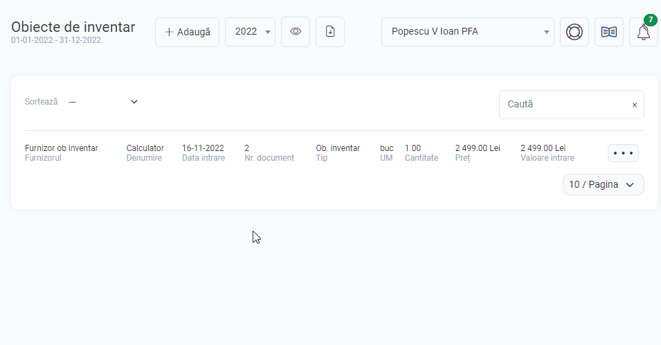 Obiecte de inventar - Suport ContApp
