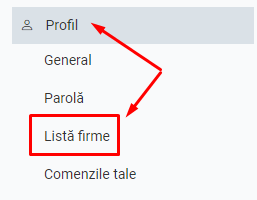 Creare firmă - Suport ContApp