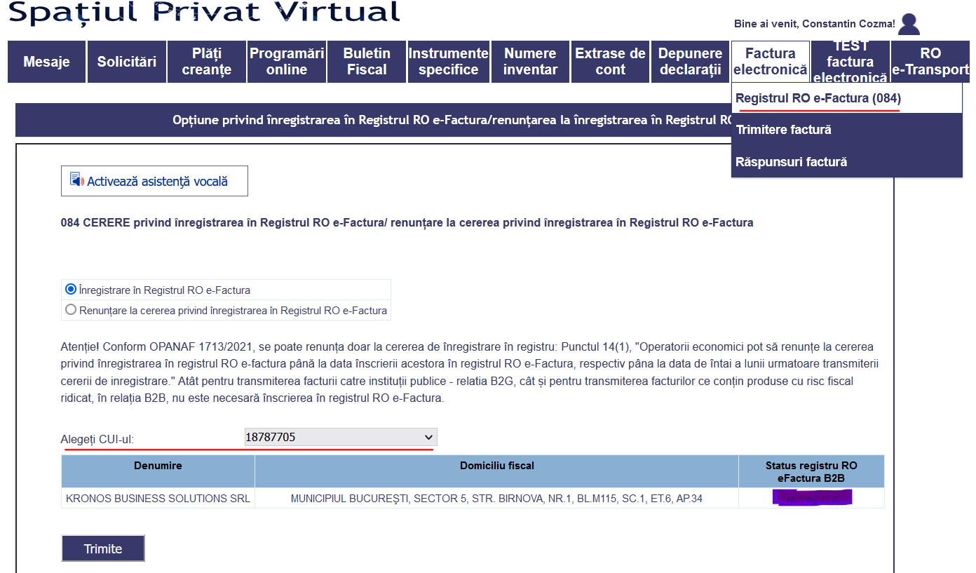 Erori la conectarea ContApp - SPV ANAF. Soluții propuse. - Suport ContApp