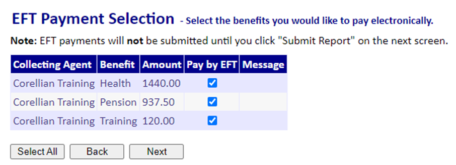 EFT Payments - Corellian Software, Inc. Knowledge Base