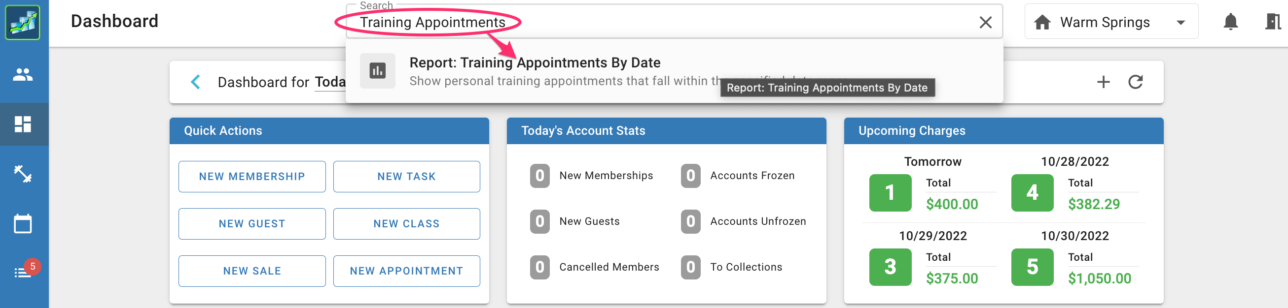 New Feature: Personal Training Appointments - Gym Insight Knowledge Base
