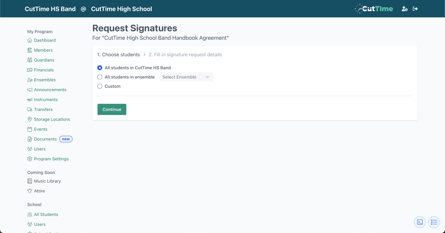 Documents Overview - CutTime Next Gen Knowledge Base