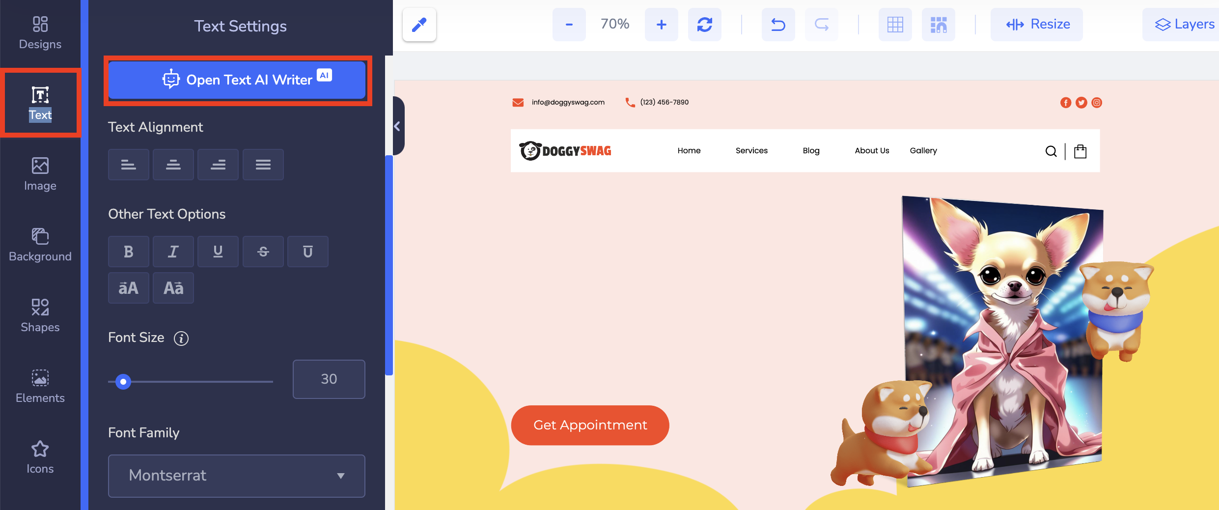 How To Use The ClickDesigns AI Textwriter - ClickDesigns Knowledge Base