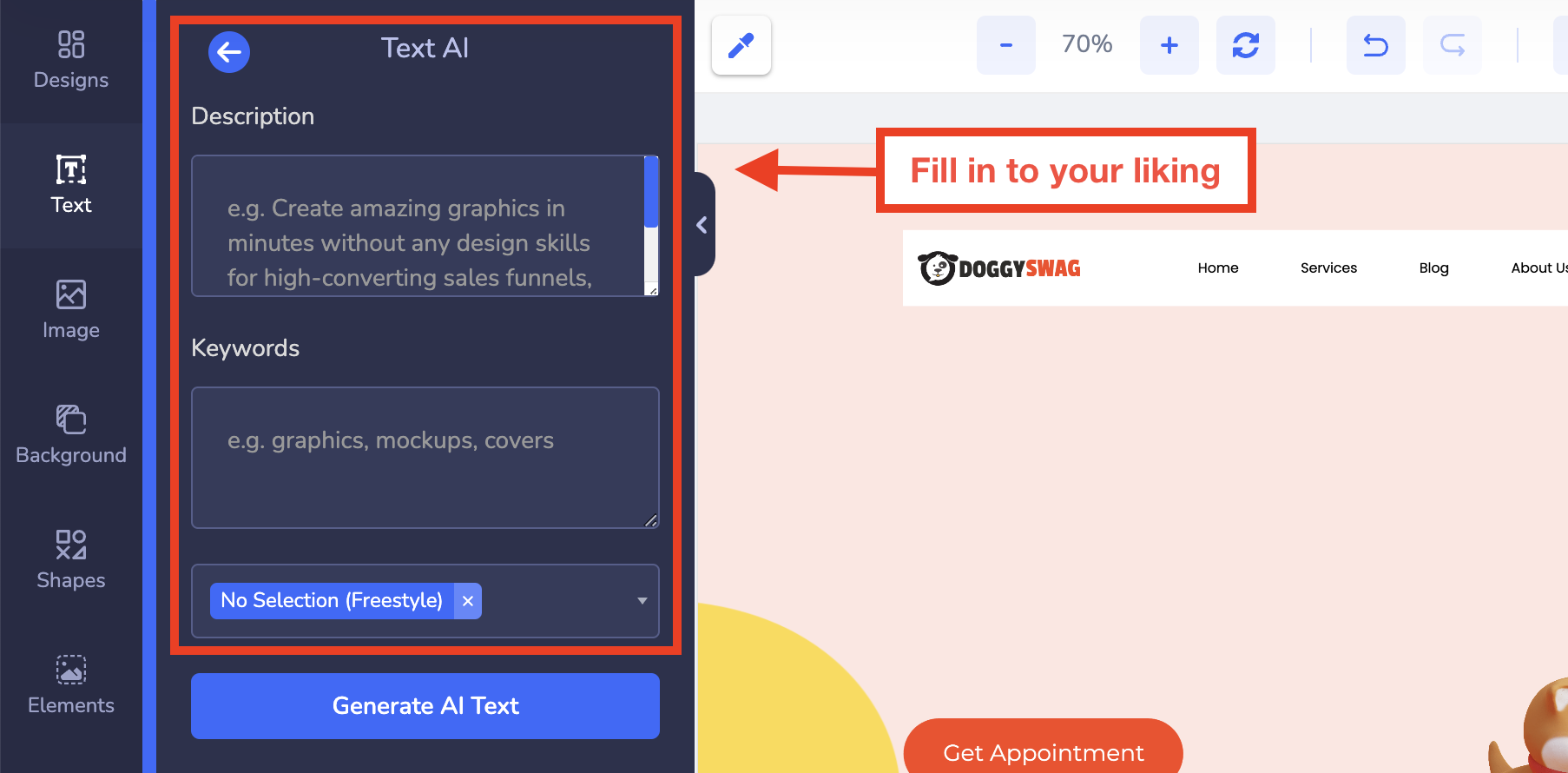 How To Use The ClickDesigns AI Textwriter - ClickDesigns Knowledge Base