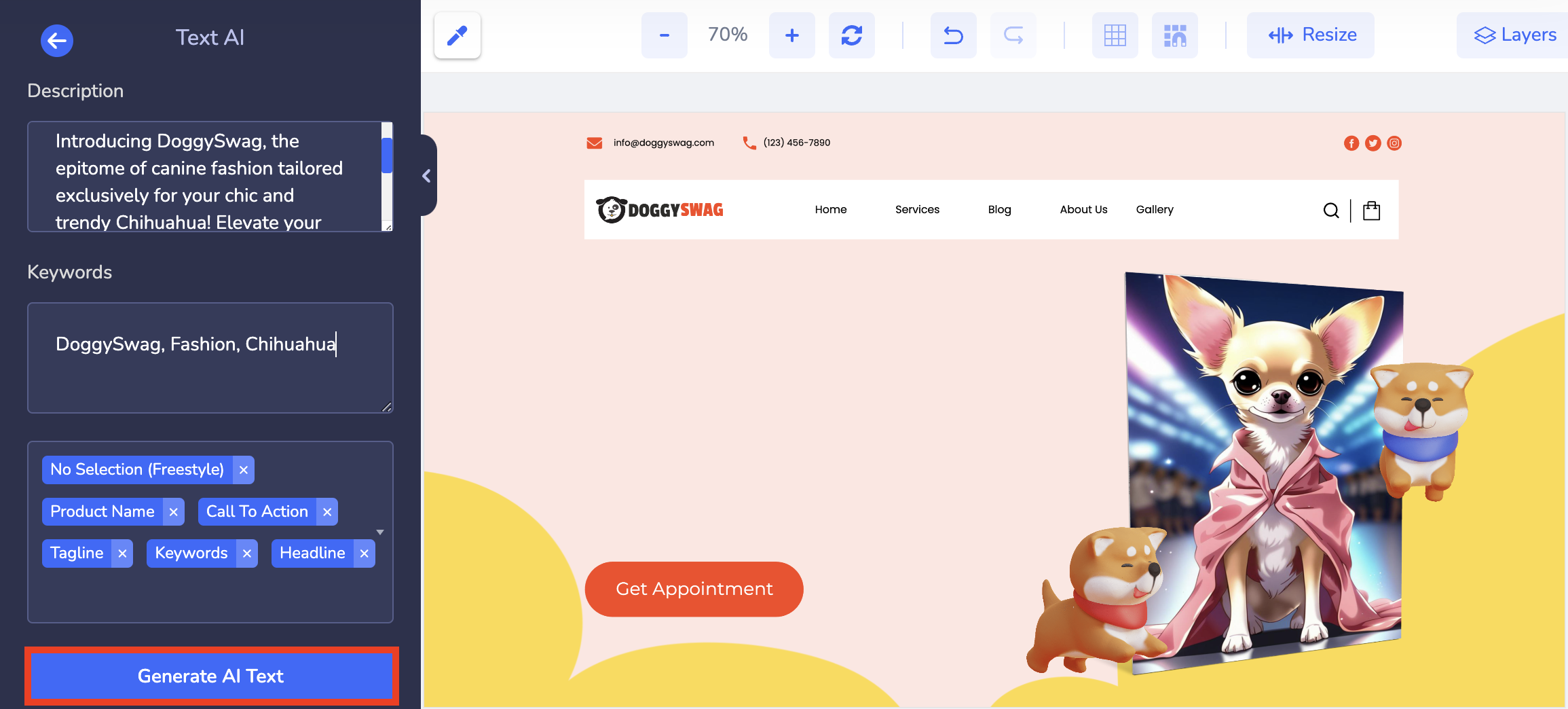How To Use The ClickDesigns AI Textwriter - ClickDesigns Knowledge Base