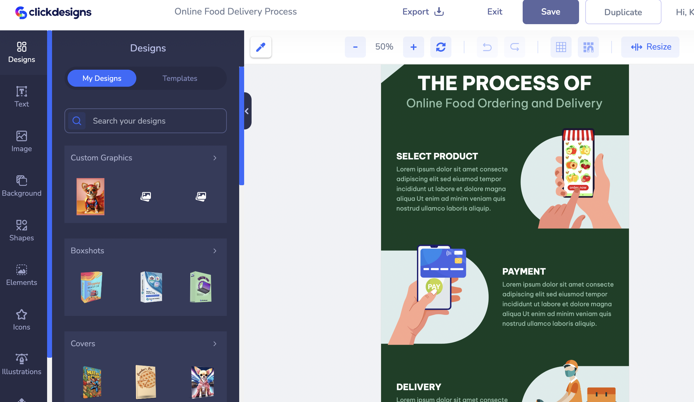 How To Make Infographics On ClickDesigns - ClickDesigns Knowledge Base