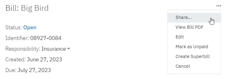 Client Bills - Sessions Health Help Center