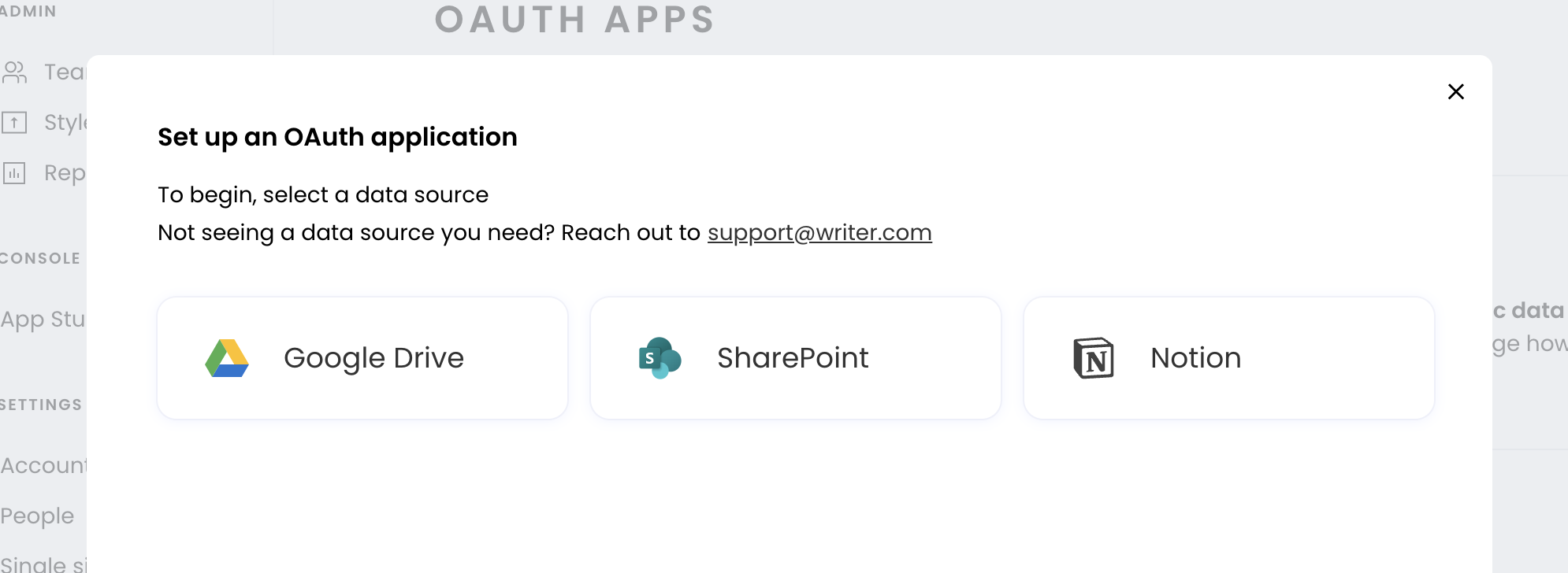Setting up Knowledge Graph data connectors - Writer Help Center