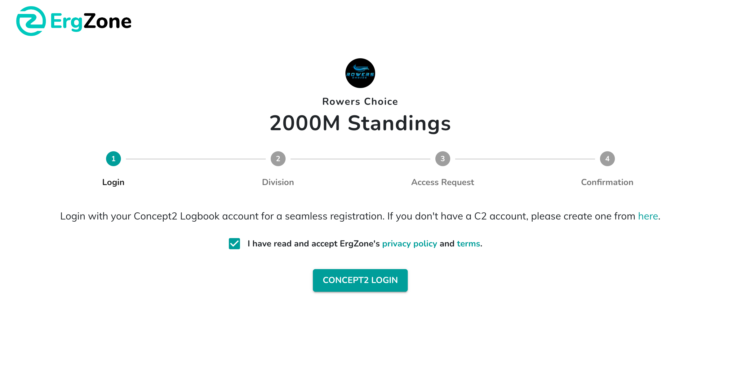 Rowers Choice: 2000M Standings - ErgZone FAQ