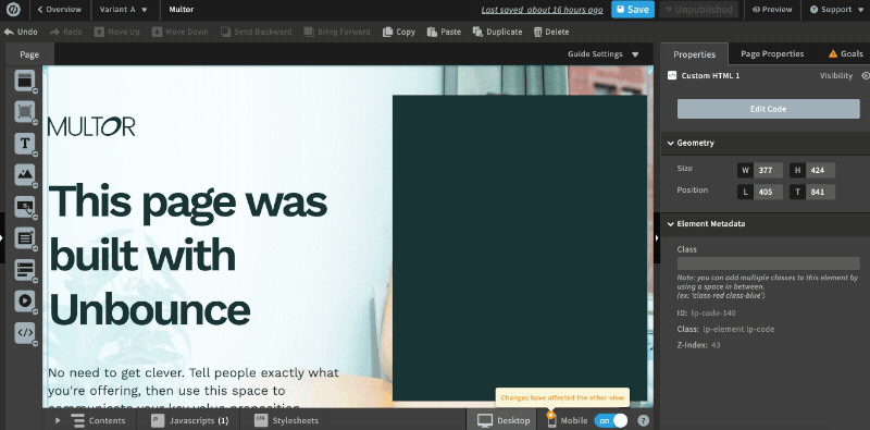 How to Embed Your Form In Unbounce - Growform Knowledge Base