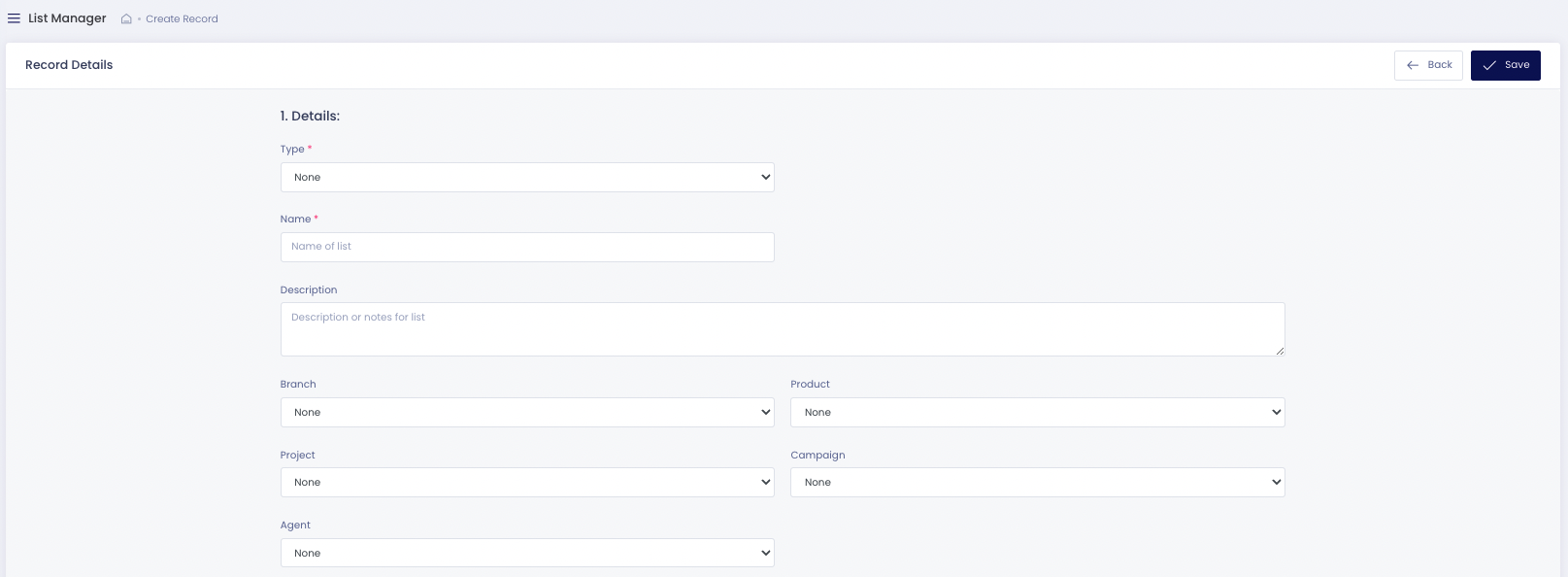 Create a List - Switch Transact - Help Centre