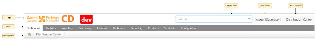 Basic Navigation - OpenBoxes Knowledge Base