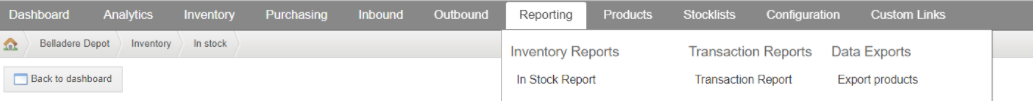 Inventory Reports - OpenBoxes Knowledge Base