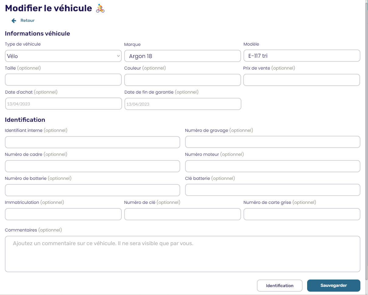 Fichier véhicules - Support de Shifter