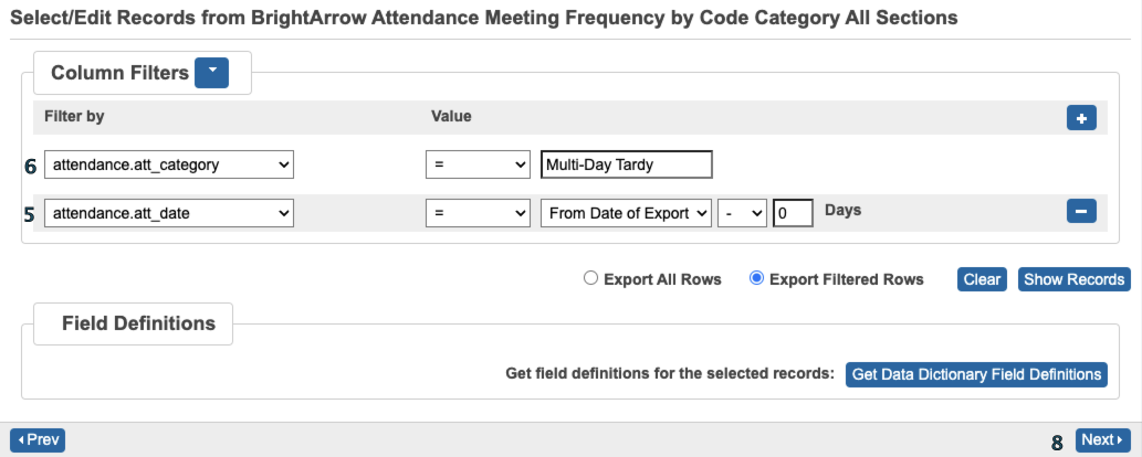 Setting up Multi-Day Attendance Exports - Meeting - Frequency of Att ...