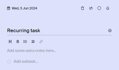 How to set up recurring tasks? - Tweek Help & Support