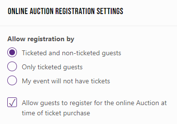 Setting Auction Times and Auction Settings - MaxGiving Knowledge Base