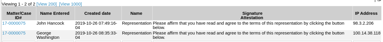 Signature Attestation Block - LegalServer Help