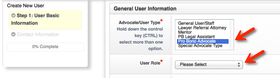 Adding a Pro Bono Advocate to LegalServer - LegalServer Help