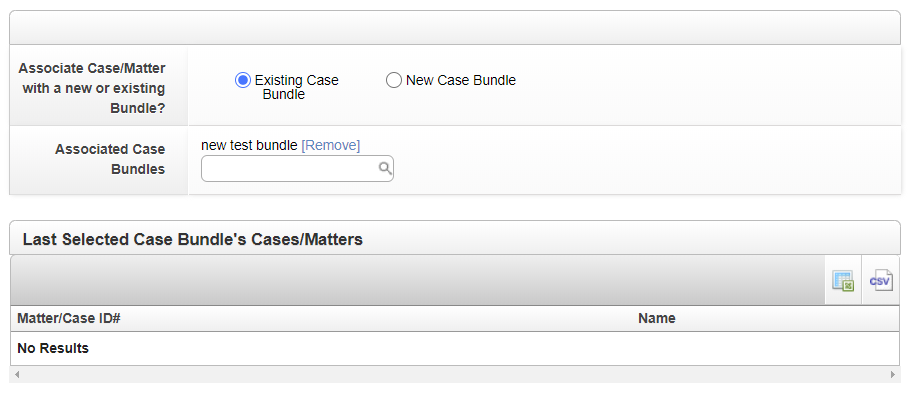 Case Bundles - LegalServer Help