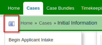 Sidebar is Hidden - LegalServer Help
