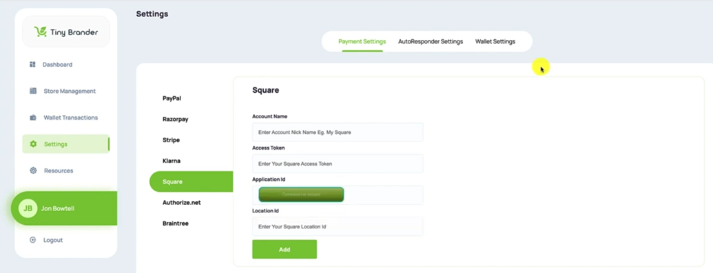 Connecting Square Merchant Account - Tiny Brander LLC Knowledge Base