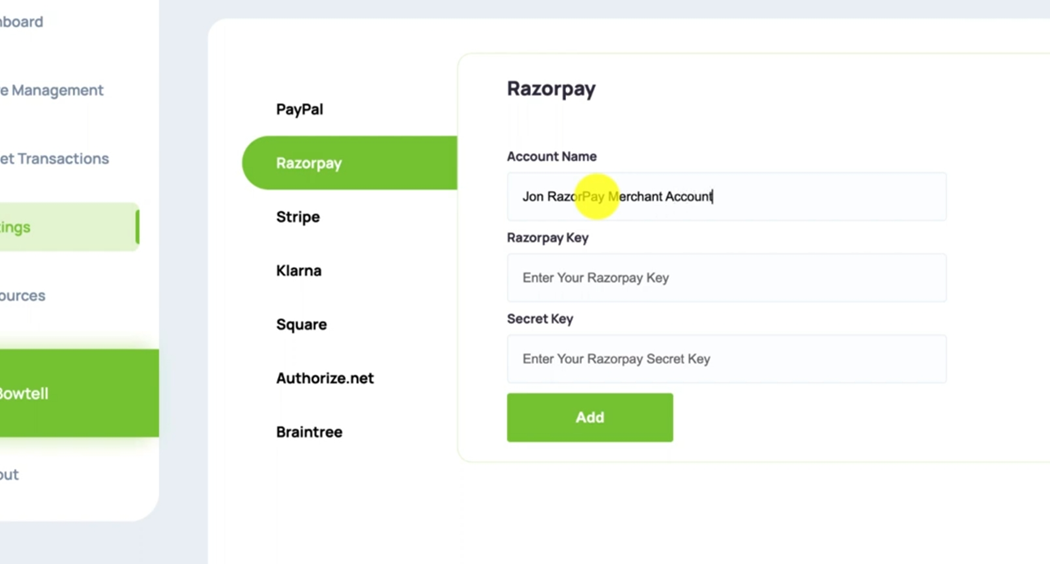 Connecting Razorpay Merchant Account - Tiny Brander LLC Knowledge Base