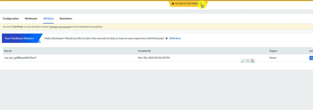 Connecting Razorpay Merchant Account - Tiny Brander LLC Knowledge Base