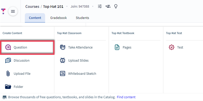 Create Top Hat Content - Instructor Help | Instructional Technology ...