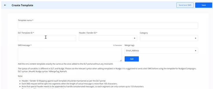 DLT for Indian Accounts - Nudge