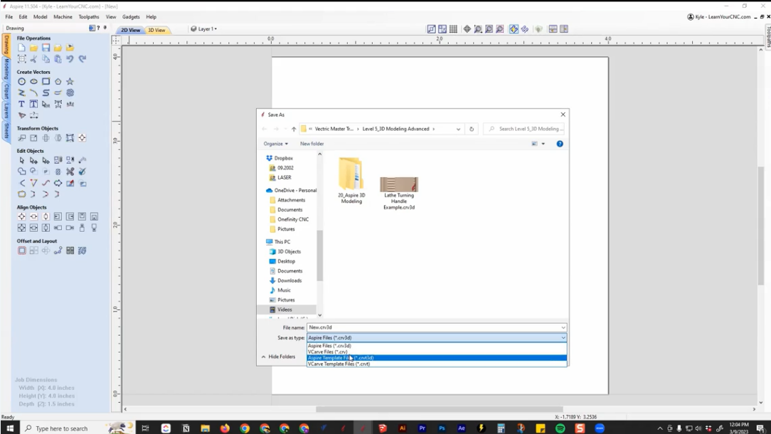 Vcarve Pro And Aspire Tutorial Join Vectors And Center