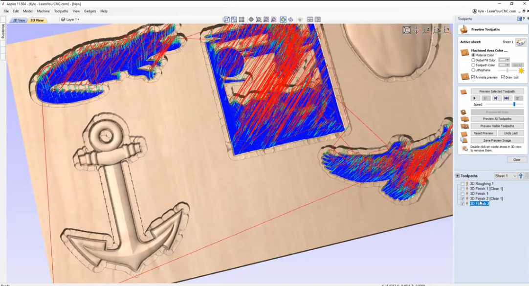 Can You Show Us How To Handle Multiple Components When 3d Rest Machining Learn Your Cnc Help 