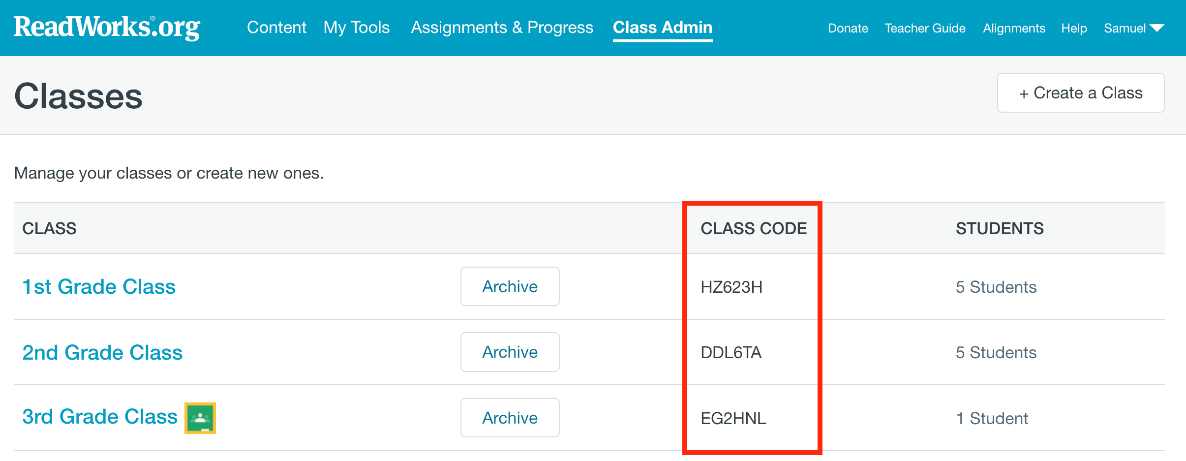 I Lost The Class Code Where Is It ReadWorks Support Center I Lost The Class Code Where Is It ReadWorks Support Center