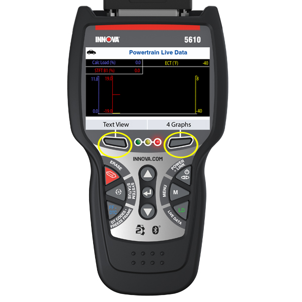 Innova 5610: Viewing Live Data - Innova Electronics Knowledge Base