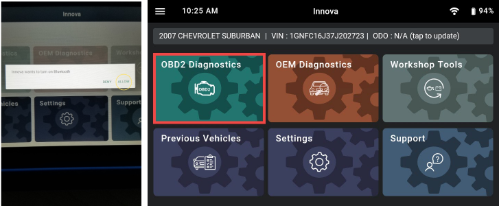7111: Using the Tablet Without VCI Cable Attached - Innova Electronics ...