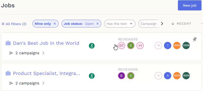 Reactivating or Opening Closed Jobs or Campaigns - Teamable Help Center