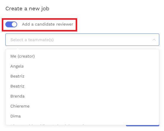 Adding and Removing Reviewers in Jobs - Teamable Help Center