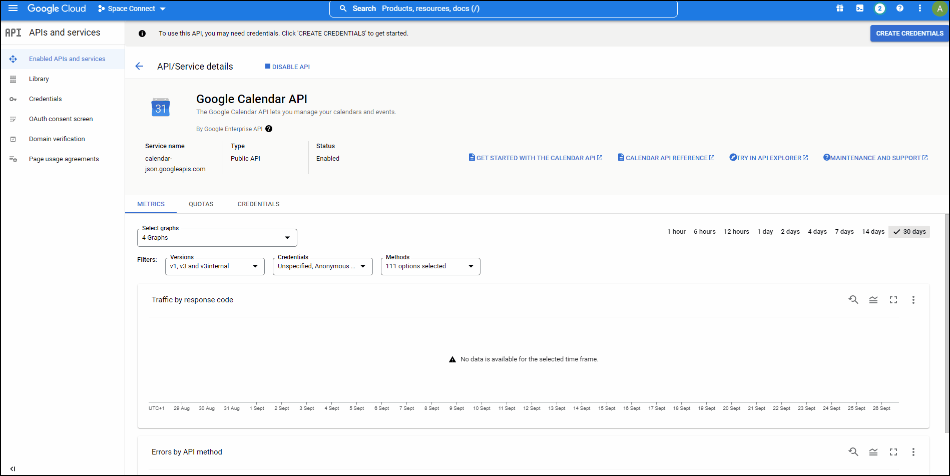 How To Activate Your Google Calendar API Admin SDK Space Connect