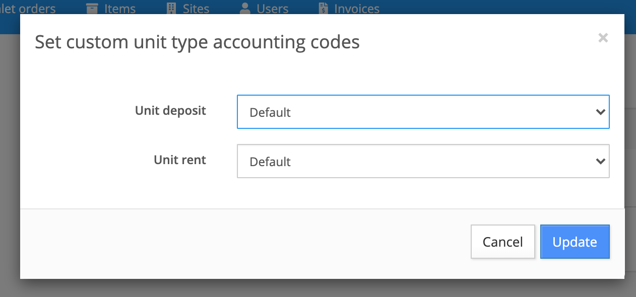 Adding unit type charges - Storeganise Help