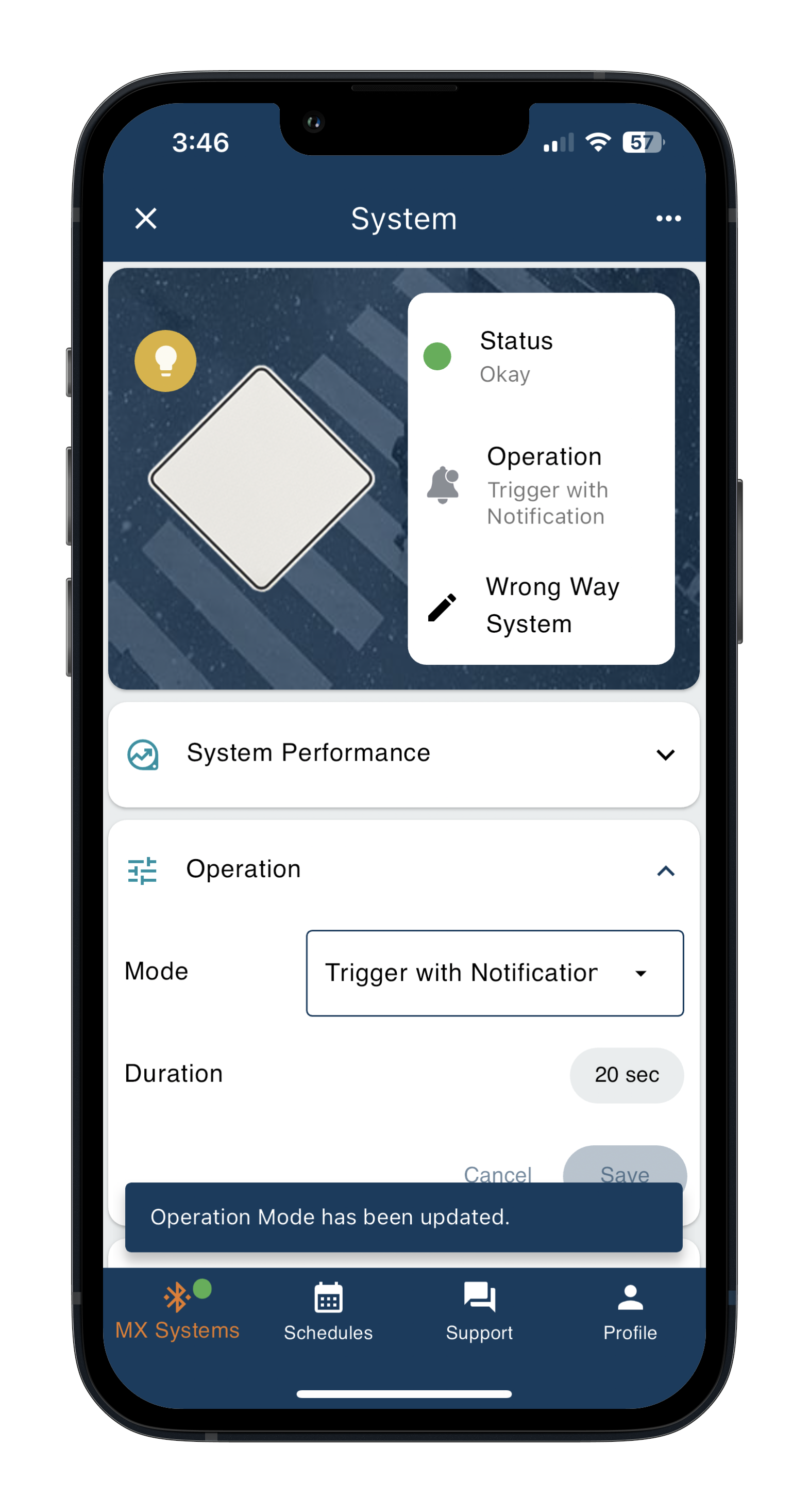 How can I get an alert each time my MX system is triggered by an ...