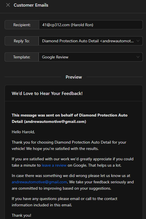Sending Google Review Requests through Shop Manager - Shop Manager ...