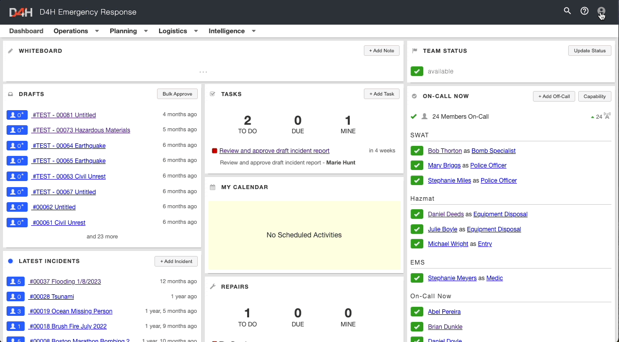Team Settings Overview - D4H Help Center