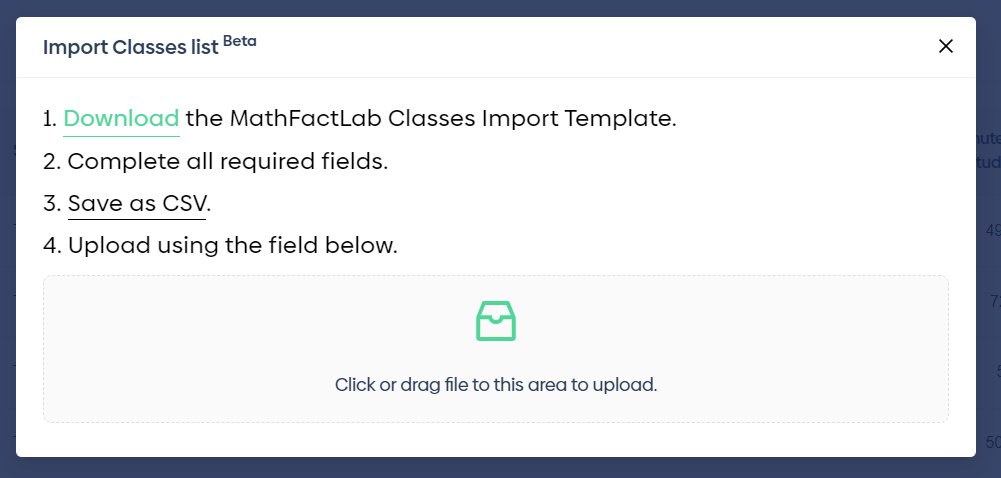 Administrators' Quick-Start Guide for Manual Rostering - MathFactLab Knowledge Base