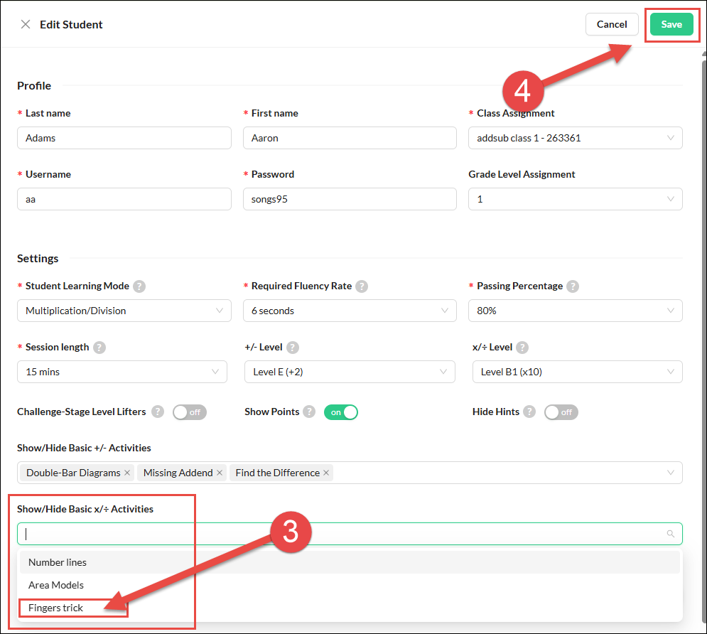 Hiding and Showing the x9 Fingers Trick Strategy - MathFactLab ...