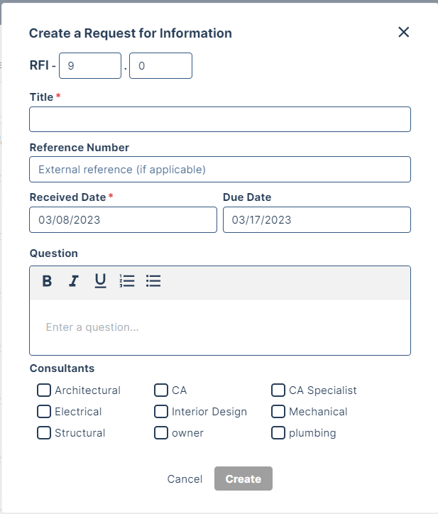 Creating RFIs - Part3 Help Center
