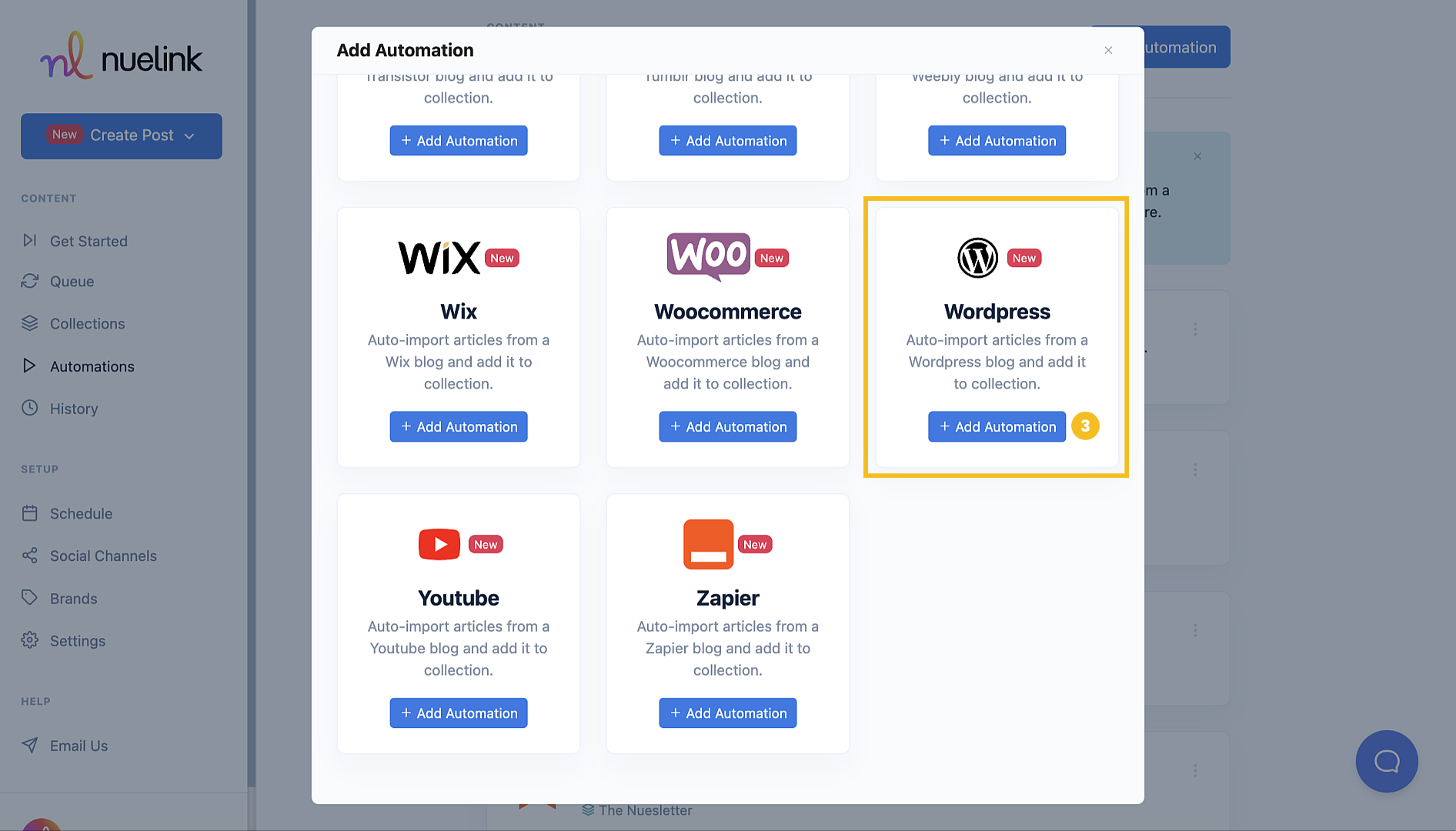 How to Setup WordPress Automation to Auto-Post to Social Media - Nuelink