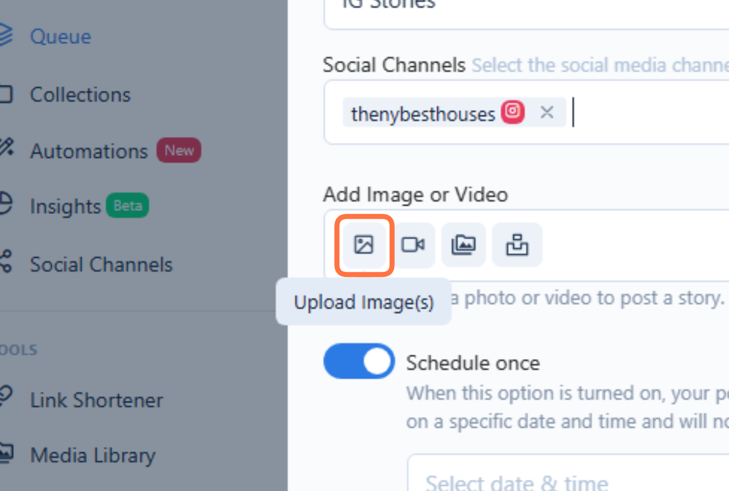 How to Create an Instagram Stories Post - Nuelink